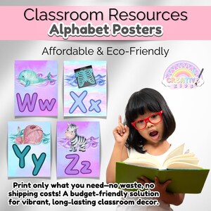 Under the Sea Alphabet Posters Preschool Classroom Decor | Mermaid ...