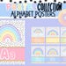 Rainbow Pastel Alphabet Posters | Preschool, Daycare, Childcare Center ...