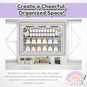 Printable Birthday Banner for Classroom & Daycare in Soft Pastels ...