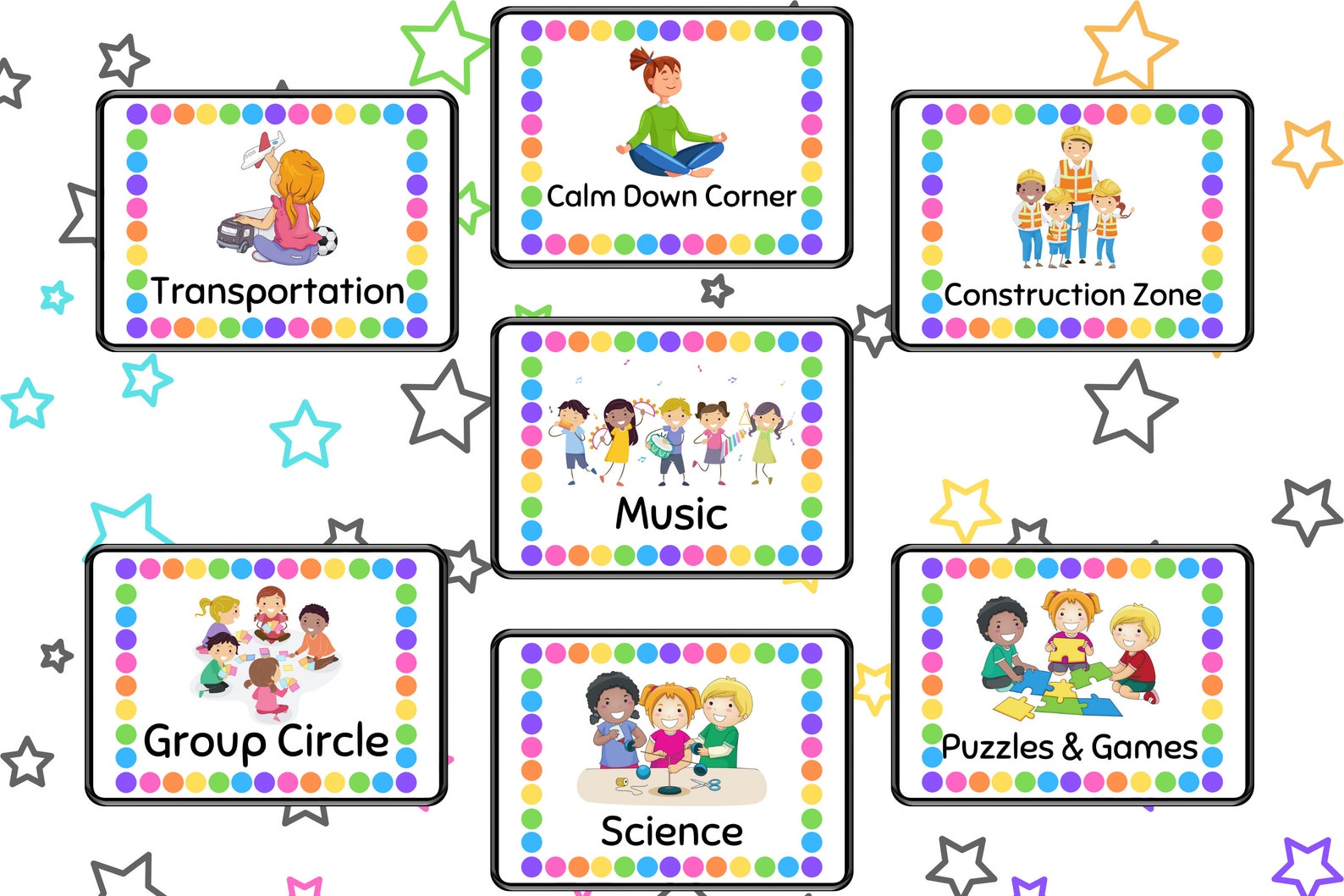 Center Signs for Daycare or Preschool Classrooms 31 PDF - Etsy