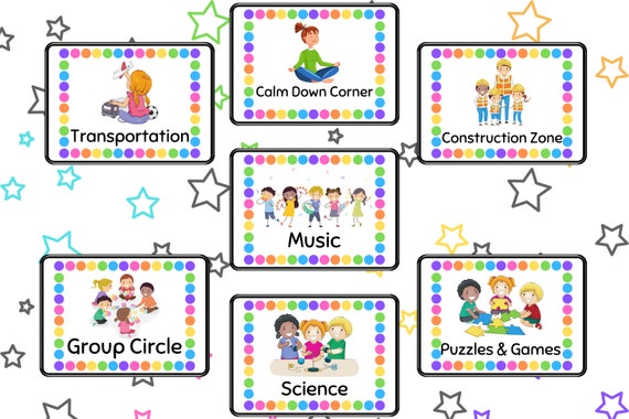 Letreros Imprimibles Para Centros Preescolares Explorá Plantillas De