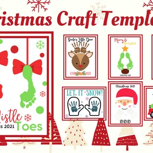 Christmas Craft Keepsake Handprint/ Footprint Art Daycare - Etsy