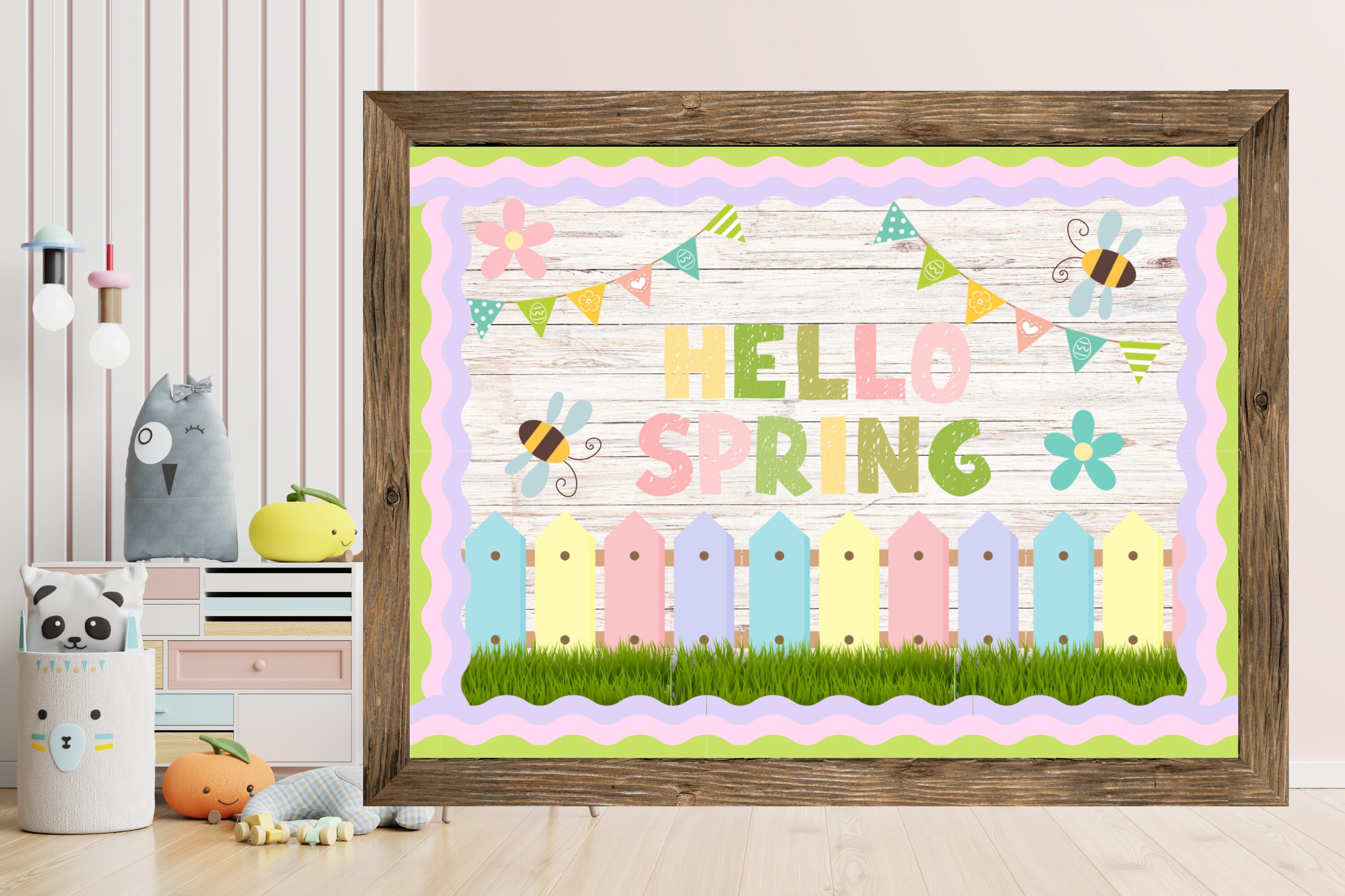 Hello Spring Bulletin Board Kit Classroom Decor Daycare - Etsy