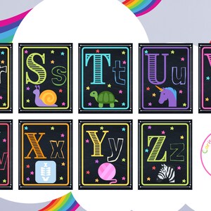 Rainbow Alphabet Posters Preschool, Daycare, Childcare Center ...