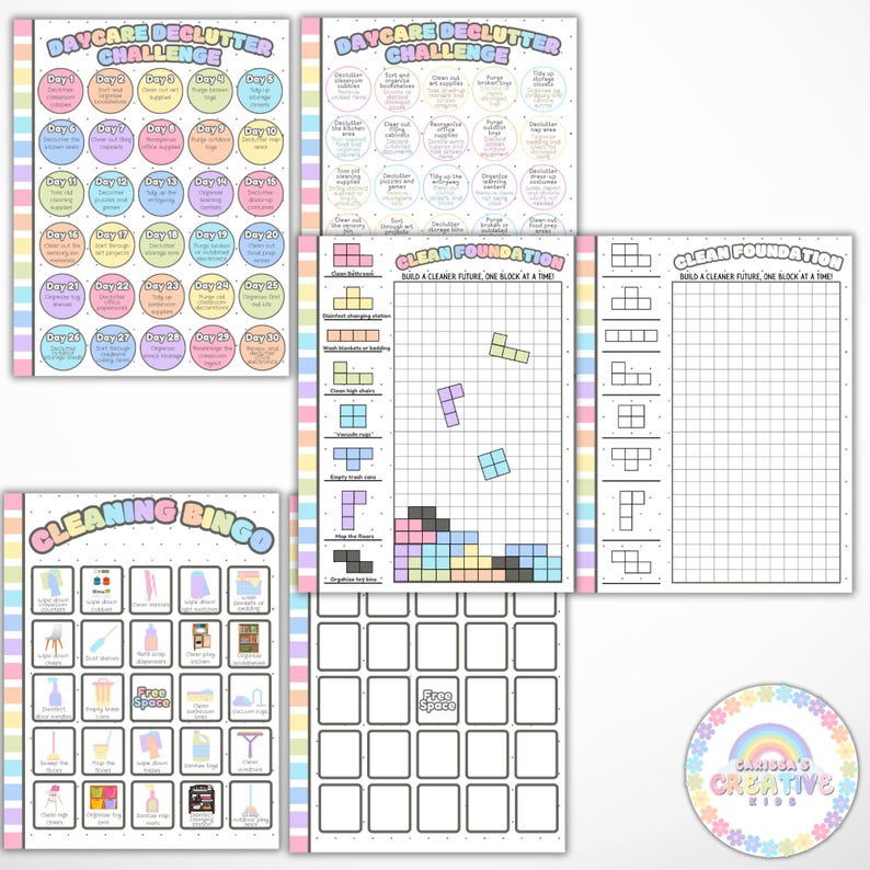 Ultimate Cleaning Planner | Prefilled for Daycares| Editable Template ...