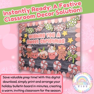 Retro Christmas Bulletin Board Kit! Holiday Classroom Decor for Your ...