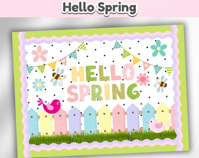 Spring Bulletin Board Kit With Butterflies - Etsy