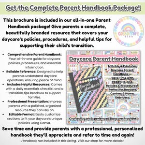 Daycare Essentials Editable Brochure Template With Tips and Tricks for ...