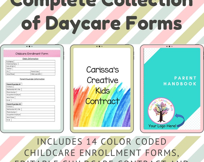Daycare Parent Handbook Daycare Policies and Procedures - Etsy