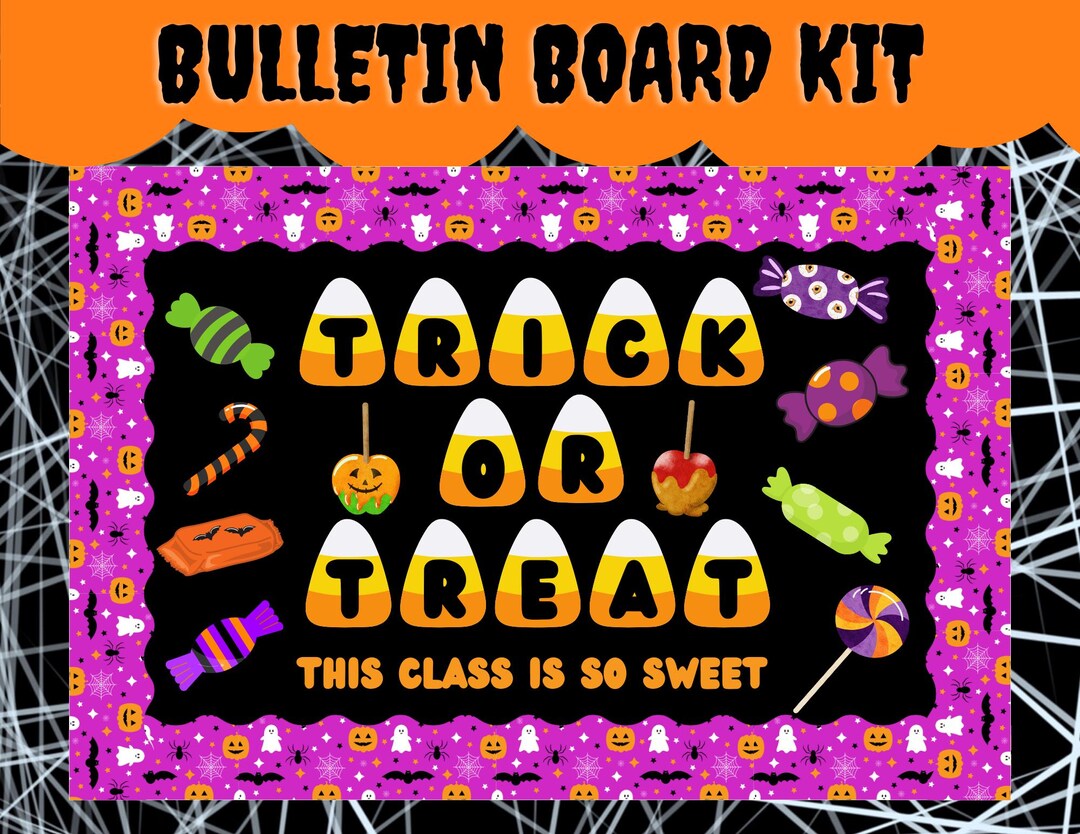 Halloween Classroom Bulletin Board Cute Halloween Class Decor Daycare ...