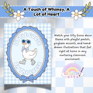 Classroom Posters Vintage Silly Goose Printable | Educational Wall Art ...