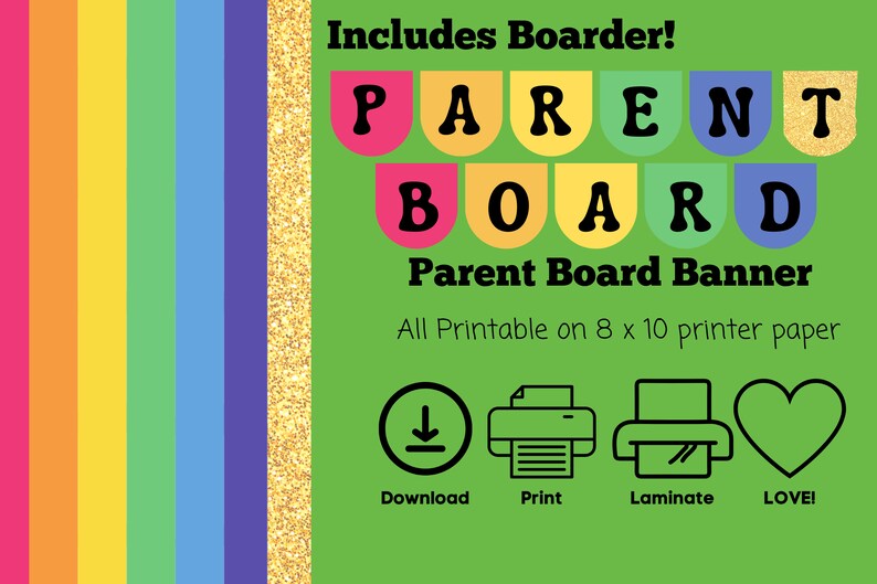 Daycare Parent Board Childcare Information Bulletin Board - Etsy