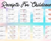 Childcare Receipts Daycare Receipts Daycare Tax Receipts - Etsy
