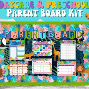 Daycare Parent Board| Childcare Information Bulletin Board Templates ...