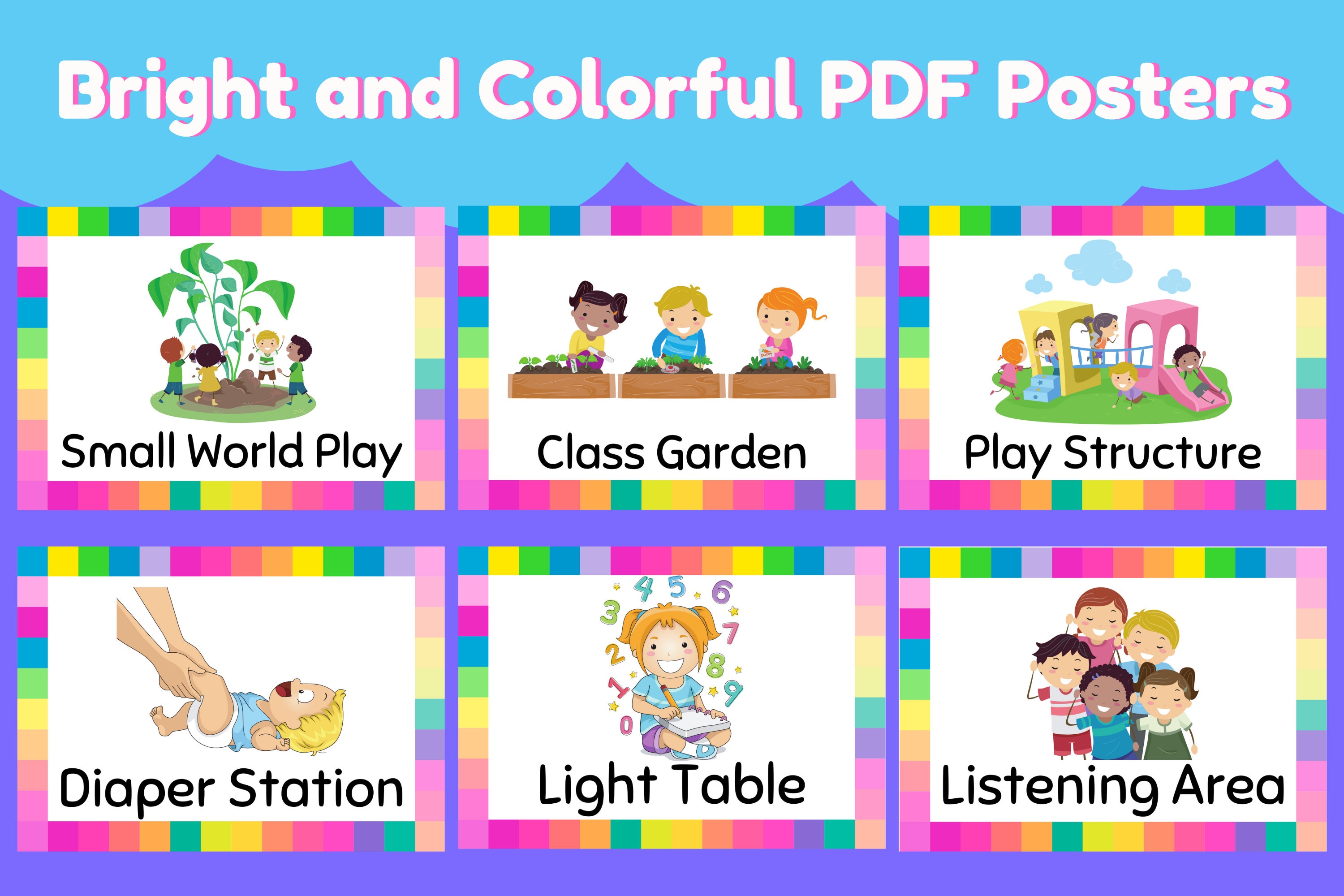 Center Signs for Daycare or Preschool Classrooms 31 PDF - Etsy
