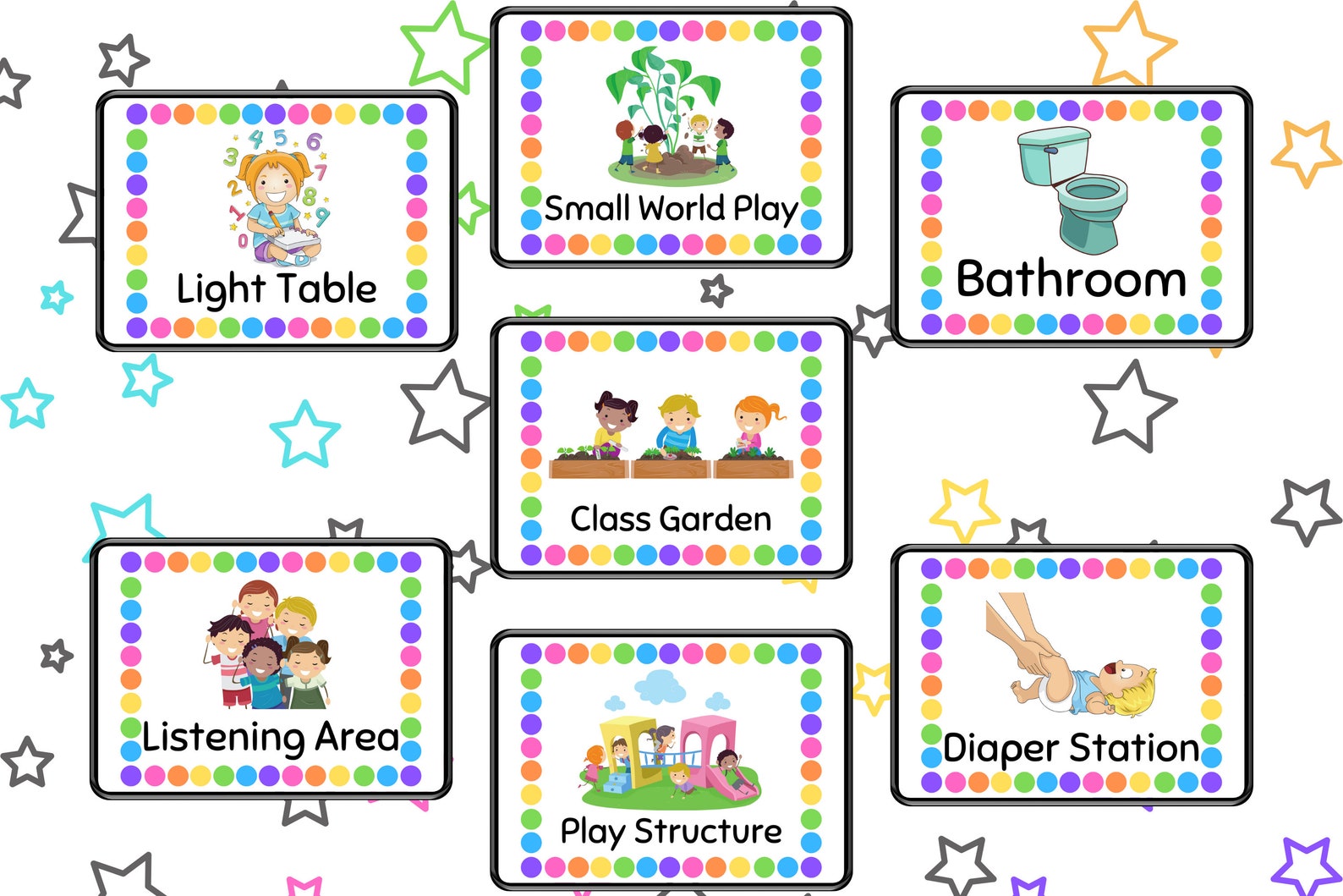 Center Signs for Daycare or Preschool Classrooms | 31 PDF Printable ...