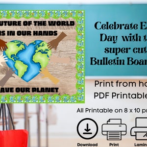 Earth Day Bulletin Board Kit | Classroom Bulletin Board | Earth Day ...