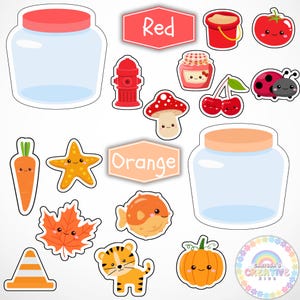 Color Sorting Toddler Activity Quiet Time Pages | Busy Book | Table ...