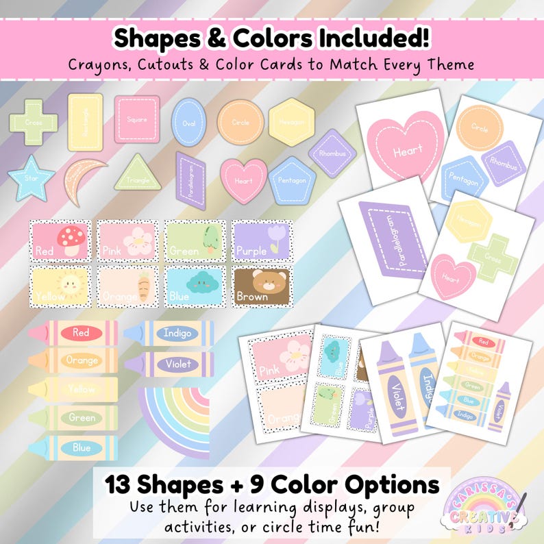 Circle Time Board | Pastel Weekly Focus Board for Preschool & Daycare ...