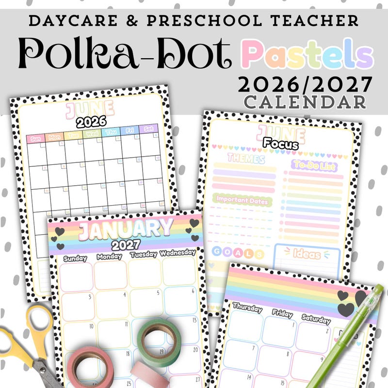Polka Dot Planner - Etsy