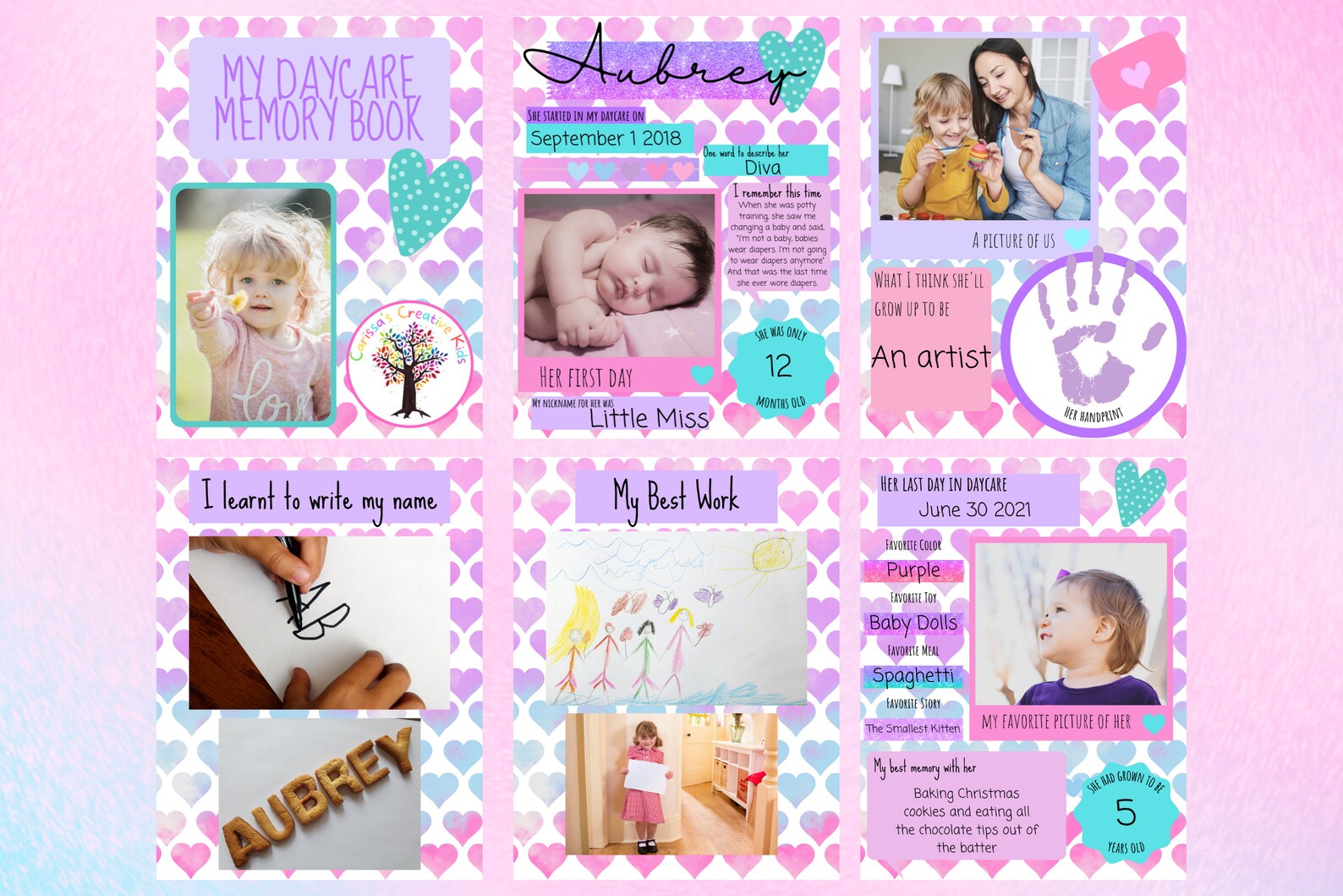 Daycare Memory Book Daycare Goodbye Gift Childcare - Etsy