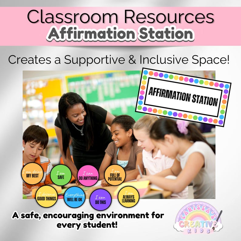 Affirmation Station | Classroom Decor | Daycare Printable | Preschool ...