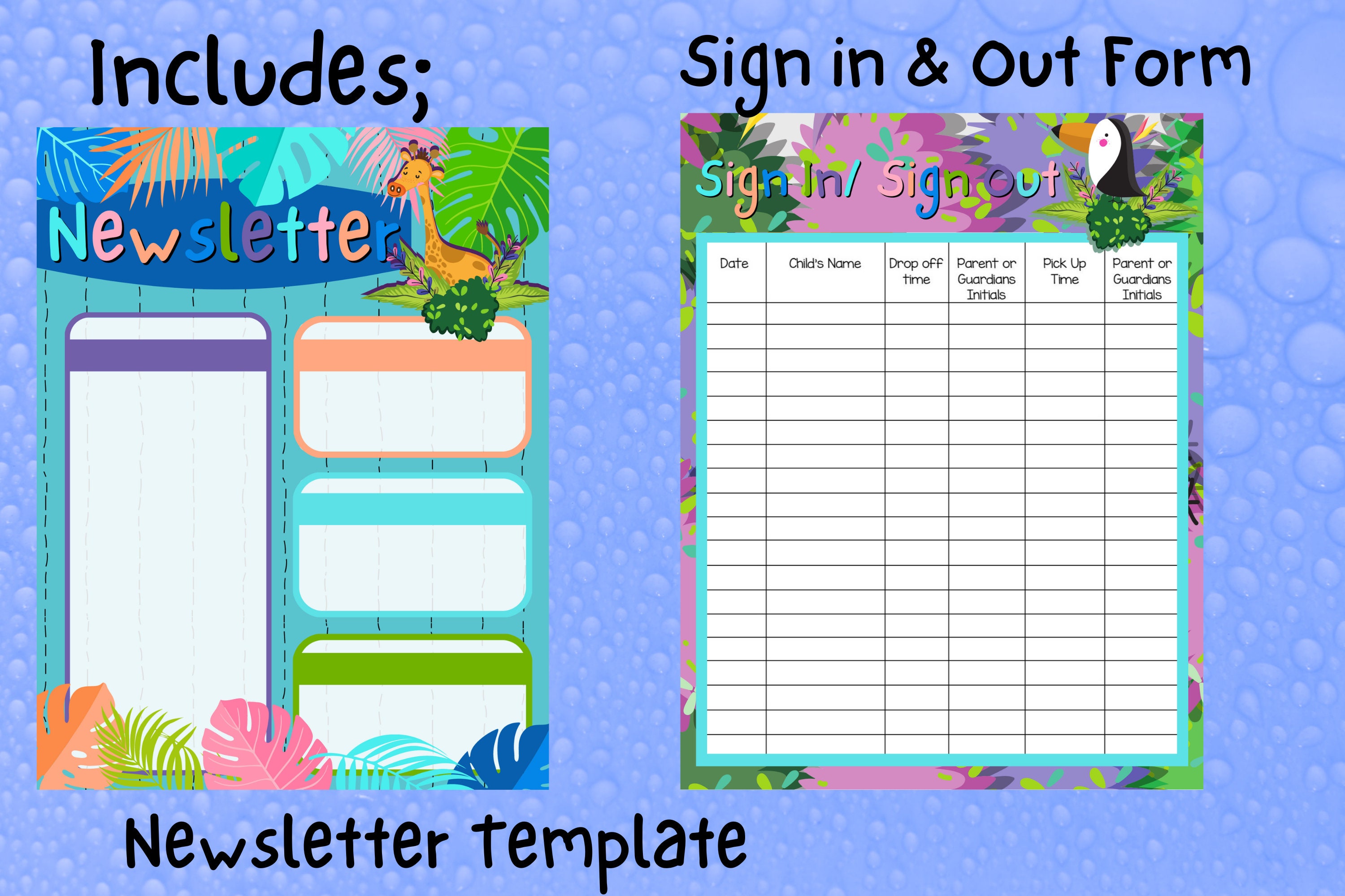 Daycare Parent Board| Childcare Information Bulletin Board Templates ...