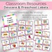 Printable Daycare Organization Labels | Preschool Classroom Labels ...