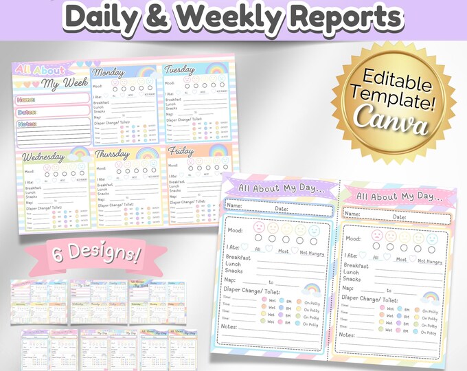 Printable Preschool Daily Report Card | Preschool Report Card | Toddler ...