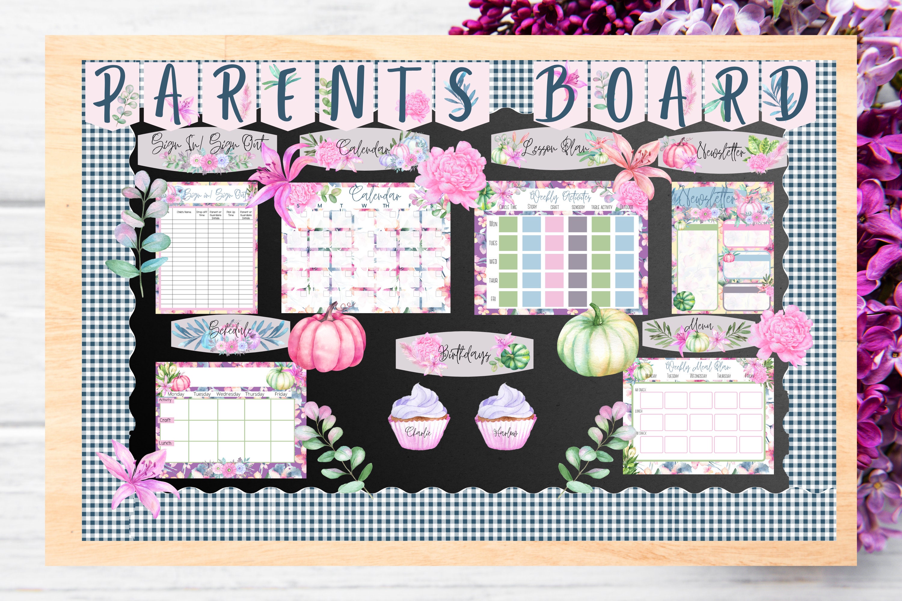 Daycare Parent Board| Childcare Information Bulletin Board Templates ...