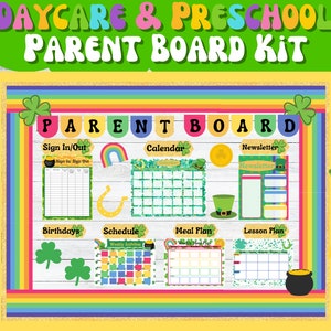 Daycare Parent Board| Childcare Information Bulletin Board Templates ...