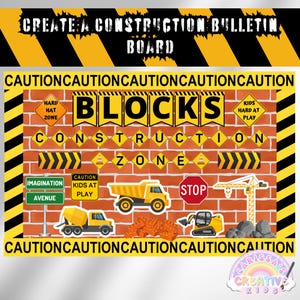 Daycare & Preschool Block Center Bulletin Board Kit | Preschool Center ...