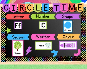 Circle Time Board Daycare Learning Preschool Homeschool - Etsy