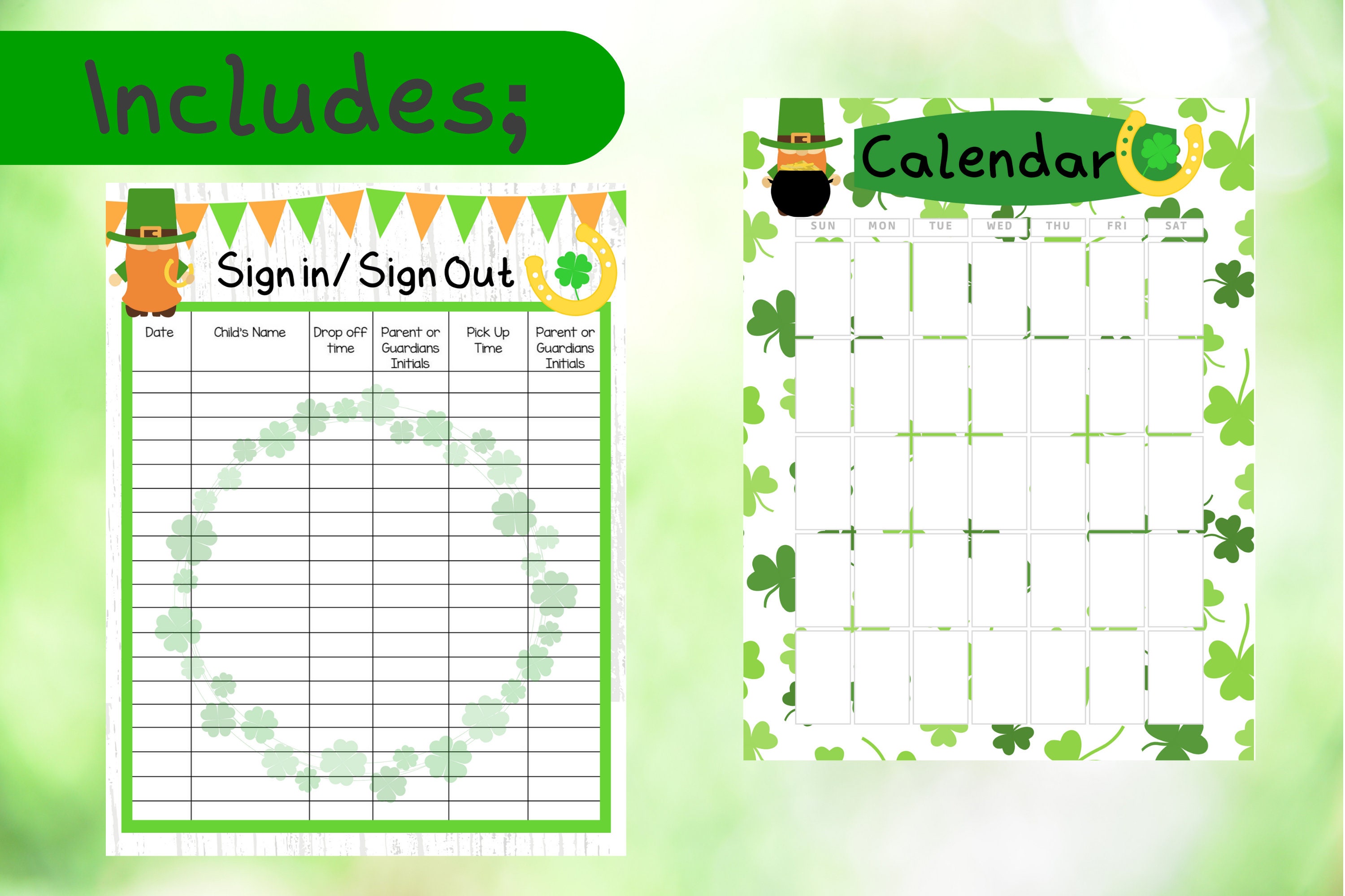 Daycare Parent Board Childcare Information Bulletin Board Templates ...