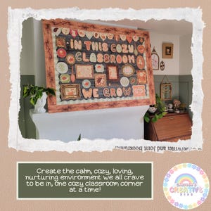 Cozy Cottage Classroom Printable Bulletin Board Kit | Cottagecore ...