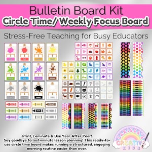 Daycare Circle Time Board | Preschool Focus Wall | Homeschool Bulletin ...