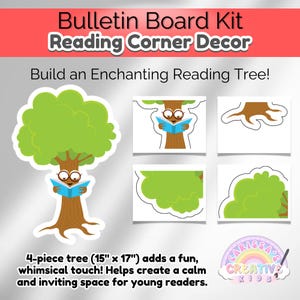 Reading Corner Bulletin Board Kit | Daycare Playroom | Preschool Book ...
