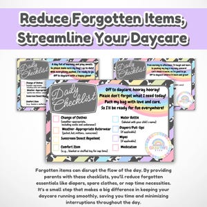 Daycare Forms! Daily Check List Editable Template | Organize Your ...