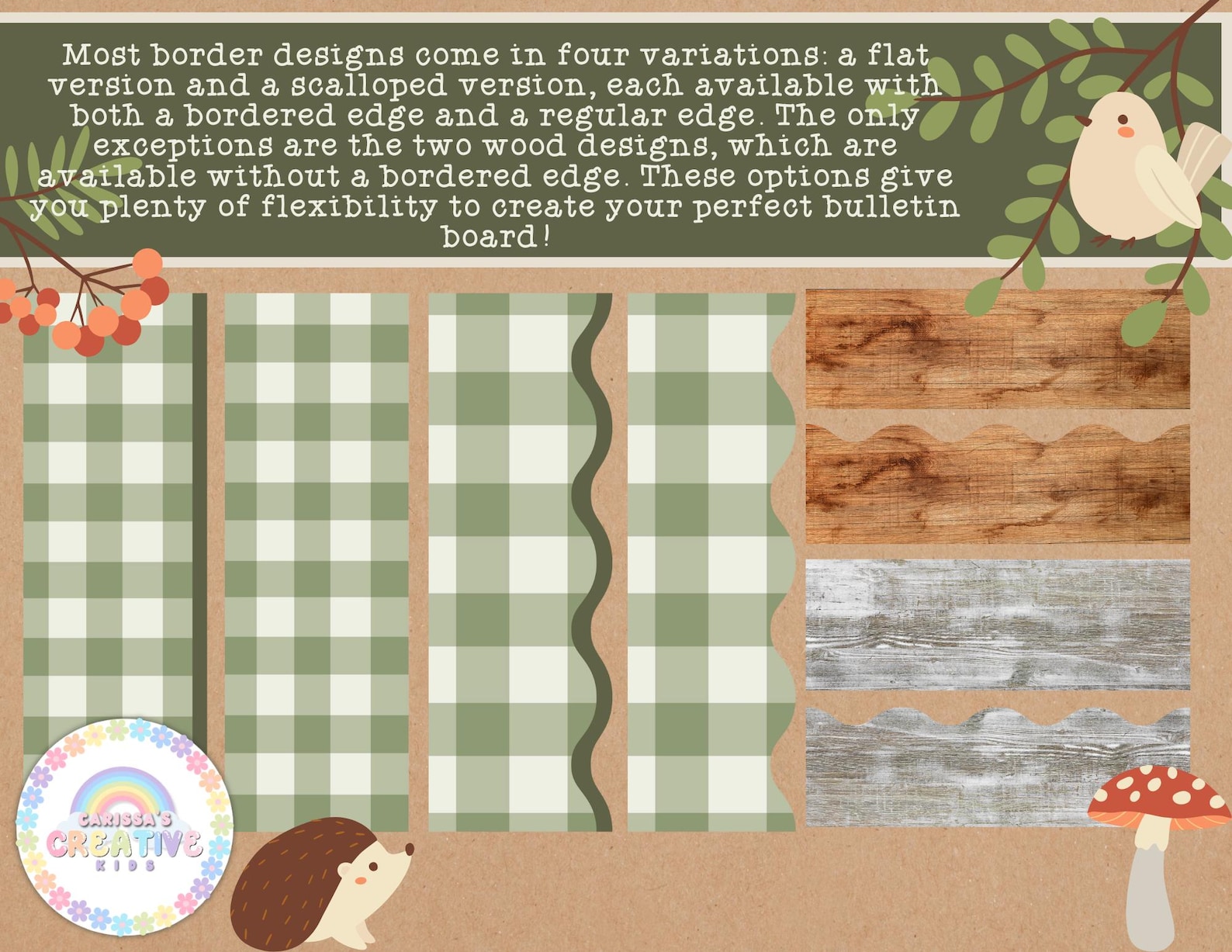 Cottage Inspired Bulletin Board Borders | Cozy Cottage Classroom Decor ...