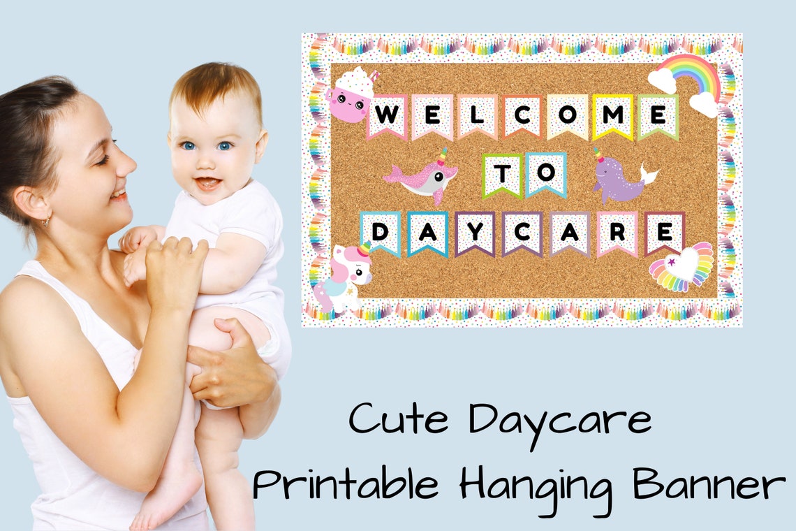Welcome to Daycare | Nursery Decoration | Bulletin Board | Childcare ...