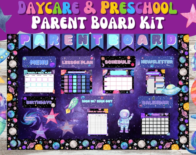 Daycare Parent Board| Childcare Information Bulletin Board Templates ...
