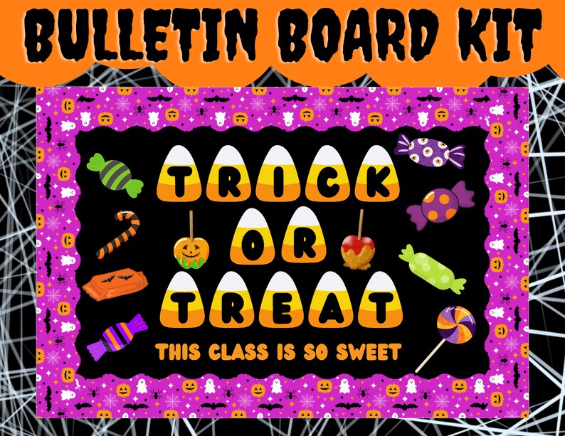 Halloween Classroom Bulletin Board Cute Halloween Class - Etsy