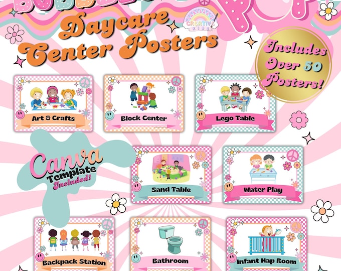 Editable Classroom Center Labels | With Kids Name Tags | and Closed ...