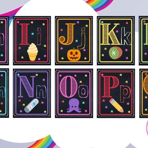 Rainbow Alphabet Posters Preschool, Daycare, Childcare Center ...