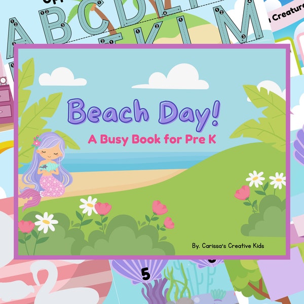 Beach Day Busy Book - Etsy