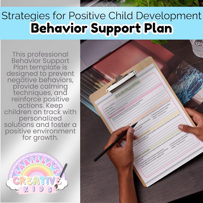 Daycare Forms Behavior Support Plan | Classroom Behavior Management ...