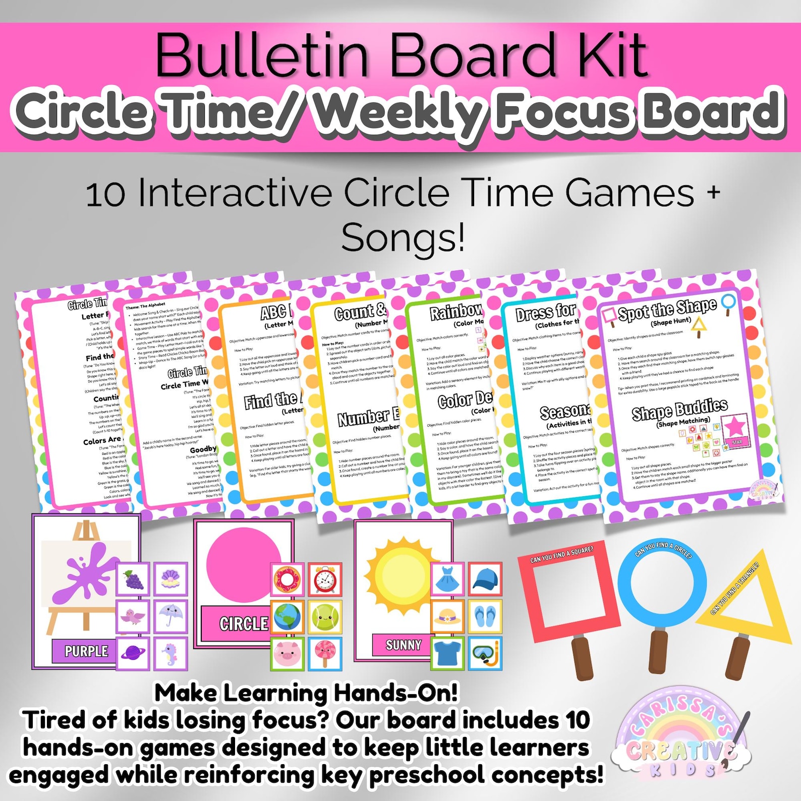 Daycare Circle Time Board | Preschool Focus Wall | Homeschool Bulletin ...