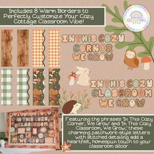 Cozy Cottage Classroom Printable Bulletin Board Kit | Cottagecore ...