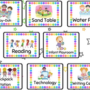Center Signs for Daycare or Preschool Classrooms | 31 PDF Printable ...