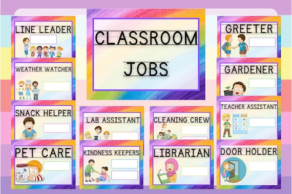 Classroom Cleaners Chart